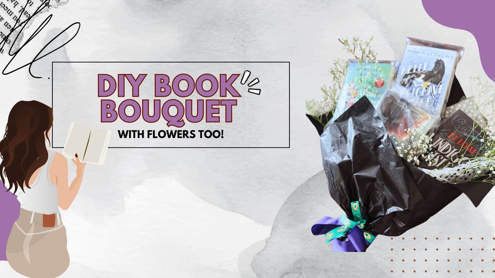 DIY How To Make A Book Bouquet With Flowers and Books - Travelers Life Design